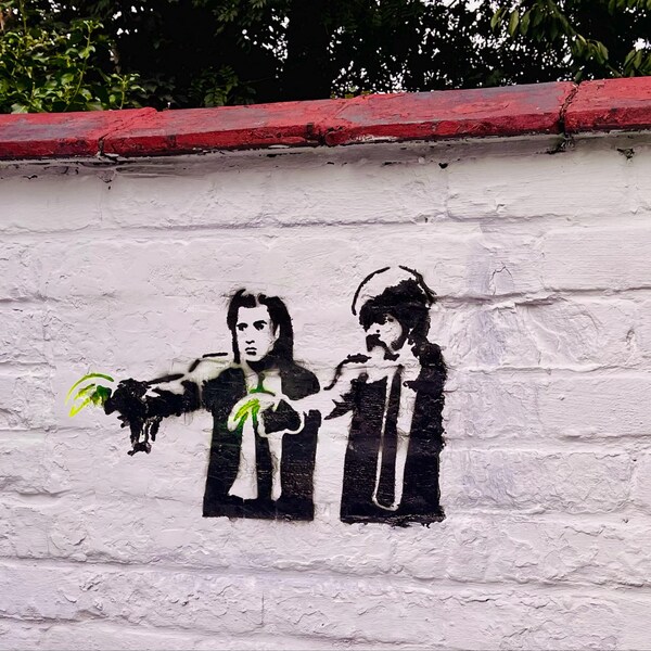Banksy Judo Child Stencil, Graffiti Wall Art Painting Stencil, Interior ...