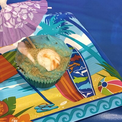 Sea Shell Fondant Topper 50pcs Beach Cake Topper Beach Cupcake Toppers ...