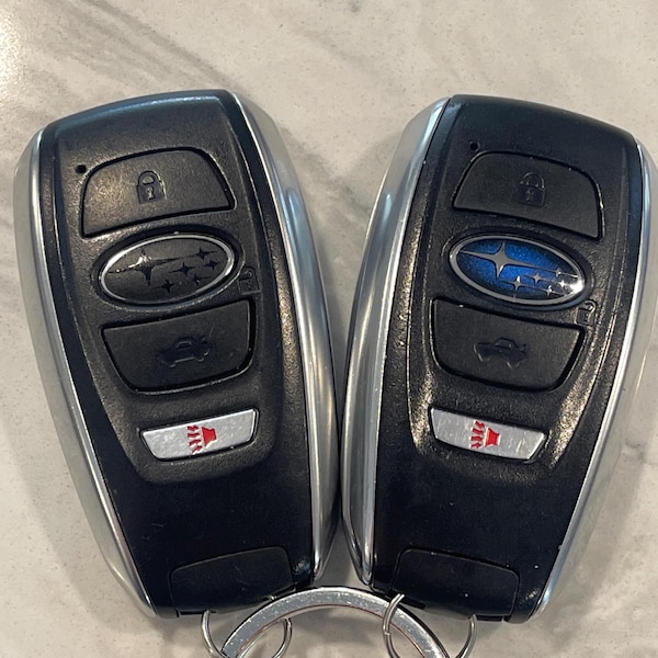 Set of 2 Key Fob Emblem Overlay Decals - Precision Cut - Any Colors ...