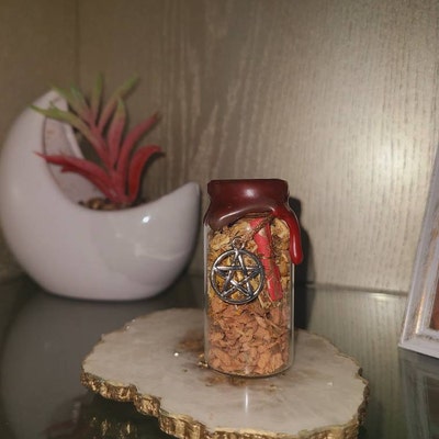 Spell Jar Keychain Spell Jar Protection Good Luck Money Witchy Gift ...