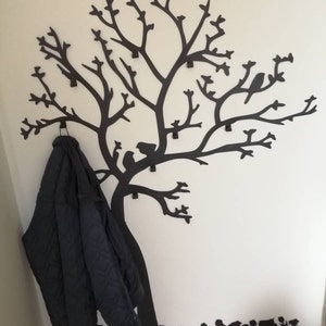 Extra Large Tree Branch Coat Rack / Entryway Organizer / Wall Mounted ...