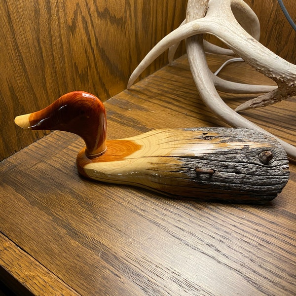 Cedar Fence Post Duck—small. Rustic Stylized Decoy. - Etsy