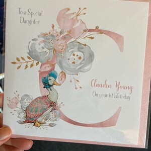 Initial Alphabet Birthday Card A-Z Personalised Little Duck - Etsy