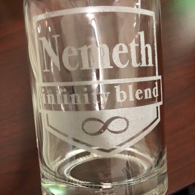 Custom Etched Infinity Bottle - Etsy
