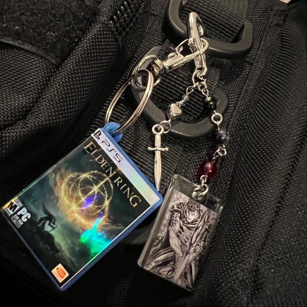 PS5 Game Box Keychain Spiderman 2, Minecraft Legends, Star Wars Jedi ...