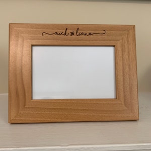 Engraved Wooden Picture Frames 5X7 Picture Frame Wood Picture Frame ...