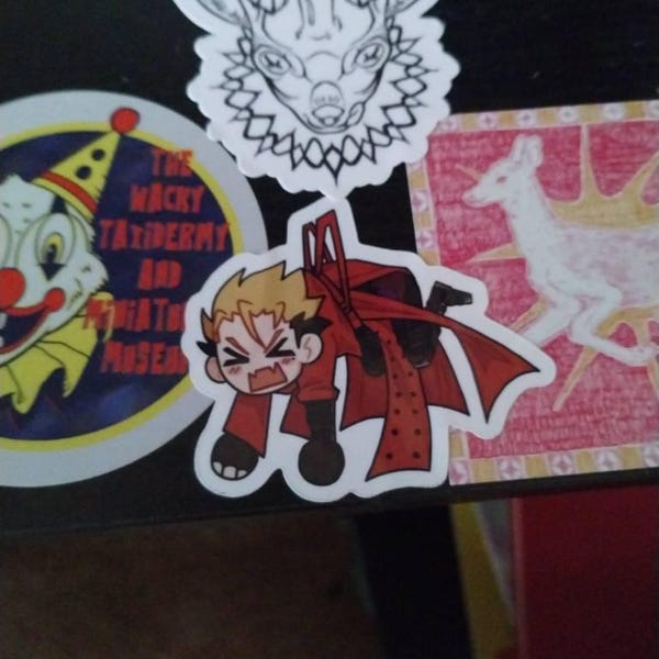 Hanging Vash Sticker ; Trigun Stampede / Trigun Maximum Inspired Vinyl ...