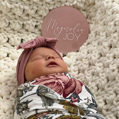 Acrylic Monthly Milestone Marker Baby Milestone Disc Gift for Baby ...