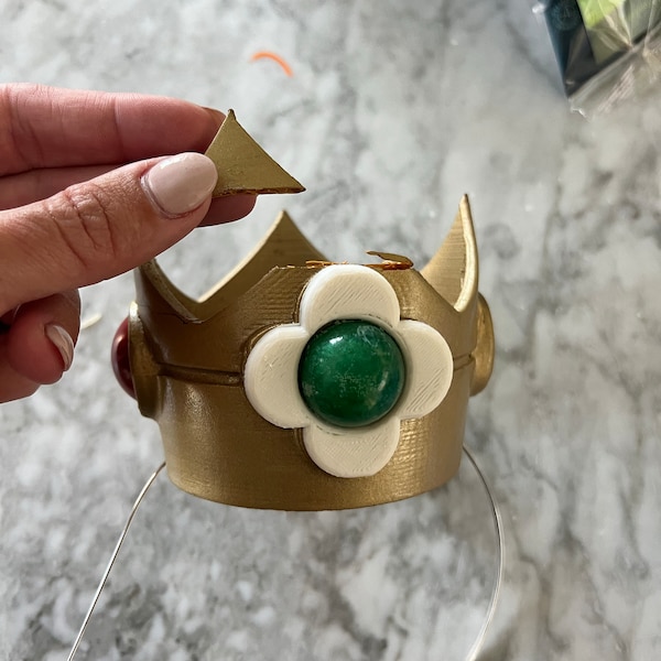Princess Daisy Crown and Choker Set - Etsy