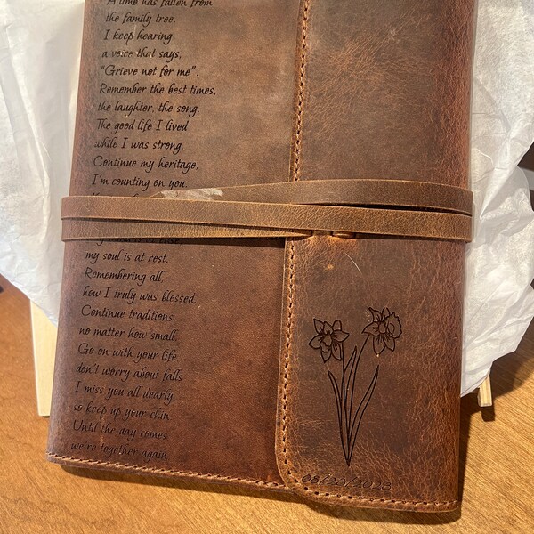 Fishing Log Premium Leather Custom Engraved and Personalized as ...