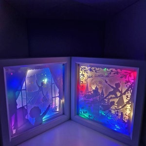 Peter Pan Fairytale Shadow Box SVG Template, Never Grow up Papercut ...