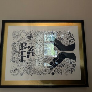 Tzedek Tzedek Tirdof Hebrew Original Illustrated Art Print Pursue ...