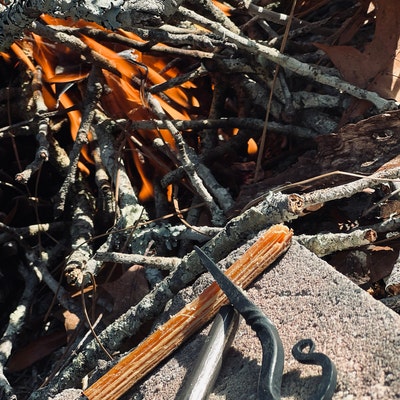 Hand Forged Eating Spike/viking Dinner Spike/eating Spike/medieval Fork ...