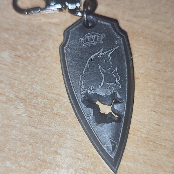 FFXIV Haurchefant Greystone Shield Pendant Keychain- Shadowbringers ...