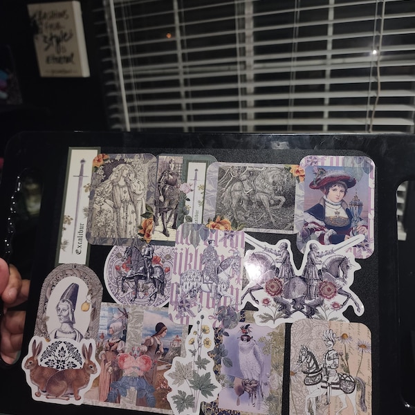 Medieval Stickers. 18 Gothic Style Stickers - Etsy