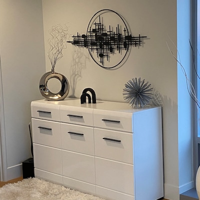 Matte Black Abstract Bubbles Metal Wall Art Metal Bubles Sign - Etsy