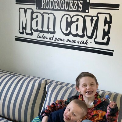 Man Cave Wall Decal Personalized Man Cave Decal Bar Wall Decal Wall ...