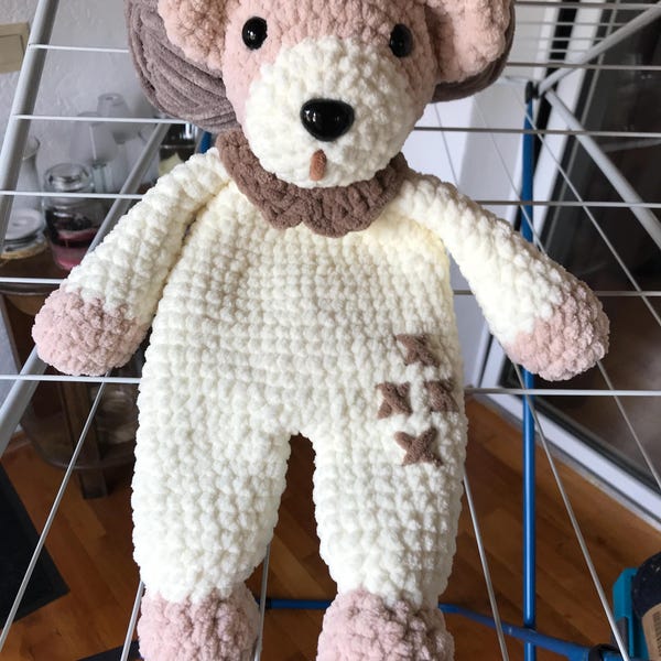 Bear Snuggler Crochet Pattern, Bear Lovey Pattern, Cuddle Toy ...