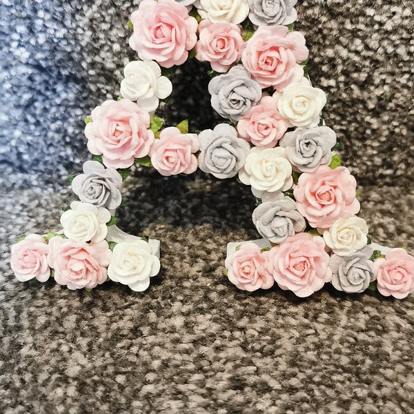 Floral Wall Letter • Floral Initial • Flower Letter • Ready to Hang ...