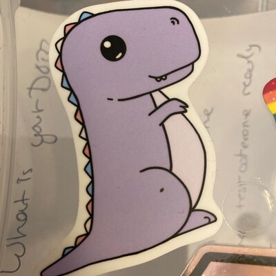 Pride Dinosaur Sticker LGBT Pride Sticker lesbian Bisexual - Etsy