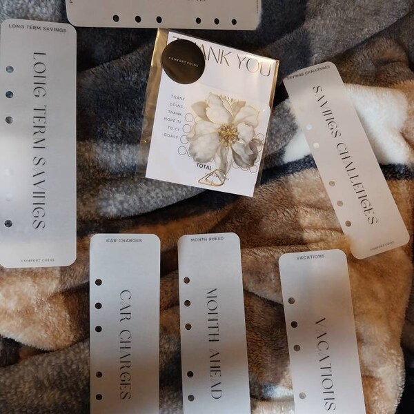 A6 Vellum Category Bookmarks - Etsy Canada