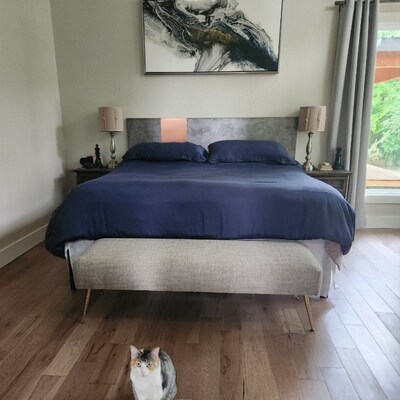 Aged Copper Headboard, King Size Headboard, Contemporary Modern ...