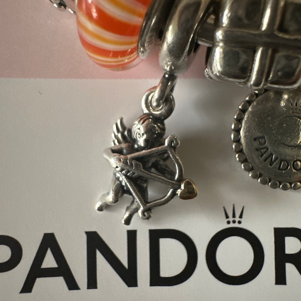 Authentic Pandora Golden Dream With Diamond Charm Solid 14K Yellow Gold ...