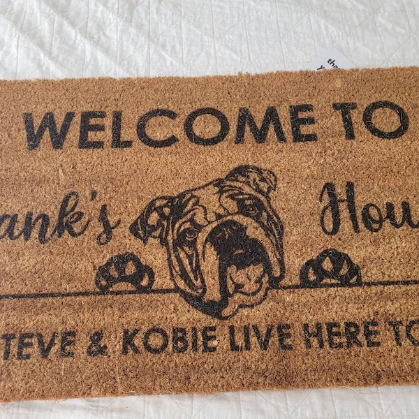Labrador Doormat - Custom Dog Breed Mat - Custom Dog Breed Welcome Mat ...