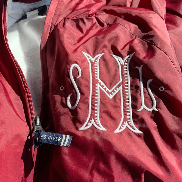 Monogrammed Windbreaker, Monogram Windbreaker, Windbreaker Jacket ...