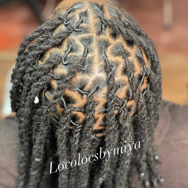 Dreadloc Extension 70 Locs per Bundle for A Full Head 100% Human Hair ...