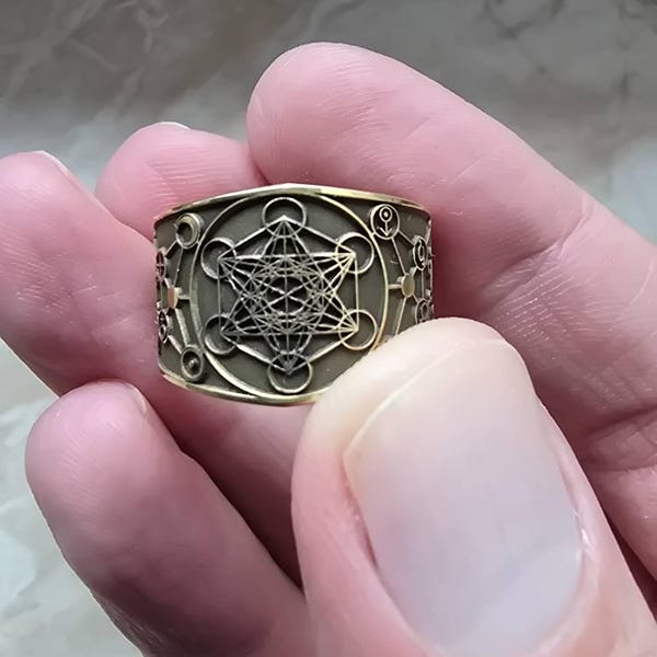 Metatron-zegelring: aartsengel van goddelijke kennis en hemelvaart ...
