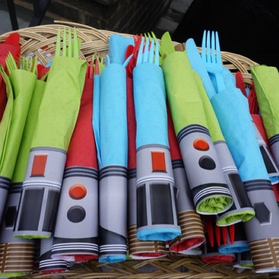 Star Wars Party Lightsaber Napkin Rings - Etsy