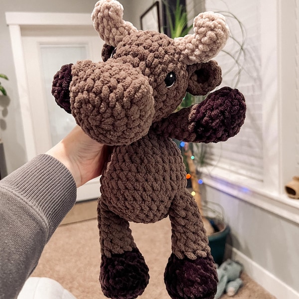 Bundle Moose the Moose Crochet Pattern | Crochet Moose Pattern | Low ...