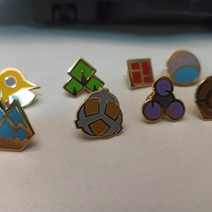 Galar Pokemon Sword and Shield Gym Badge in Gold and Silver - Etsy
