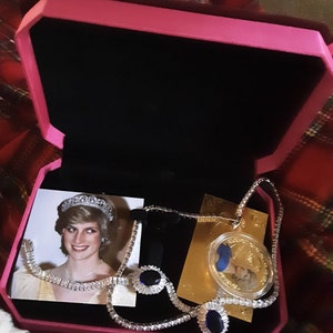 Princess Diana Sapphire and Diamond Jewelry Set Royal Memorabilia ...