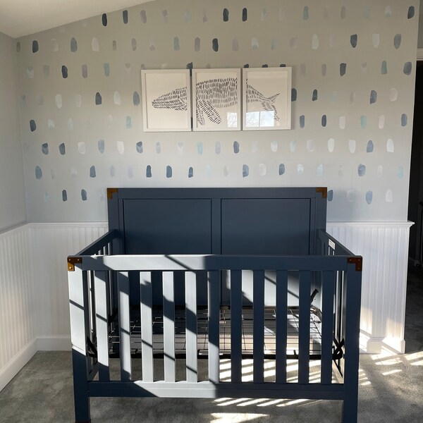 Humpback Whale Artwork Nautical Decor Hamptons Coastal Triptych ...