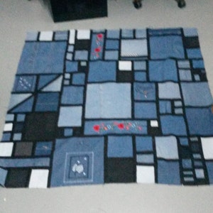 Stained Glass/denim Quilt Pattern - Etsy