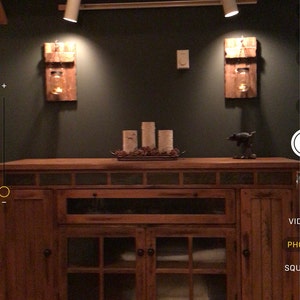 Rustic Candle Holder Set, Rustic Home Decor, Mason Jar Candles, Log ...