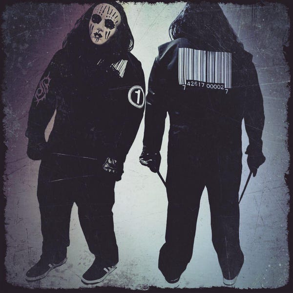 IRON-ON Vinyl Slipknot Jumpsuit Decals Patches Metal Battle Jacket Vest ...