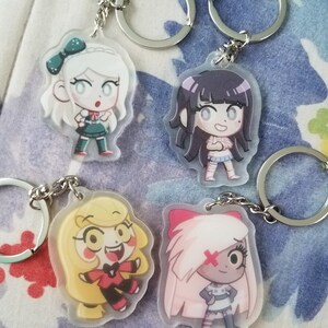 DR 2 Girls Keychains Mahirui Hiyoko Saionji Chiaki Ibuki - Etsy