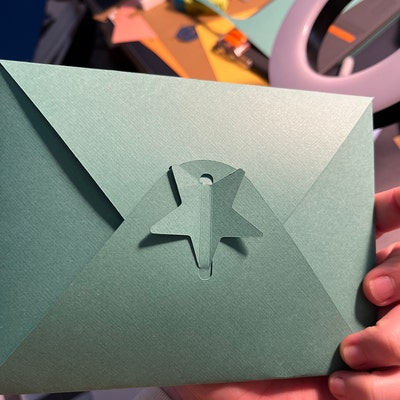 3D Envelope Box Printable Template for Papercraft, Shadowbox, Greeting ...