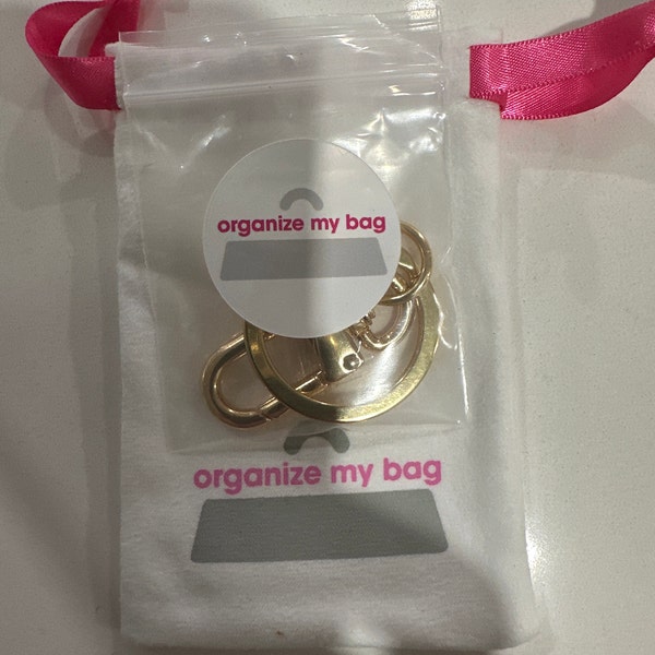 Luxury Keyring With Swiveling Clip Keychain - Gold or Silver - for Your ...