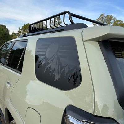 Fits 2010-2024 Toyota 4RUNNER Rear Side Windows Topographic Map Decal ...
