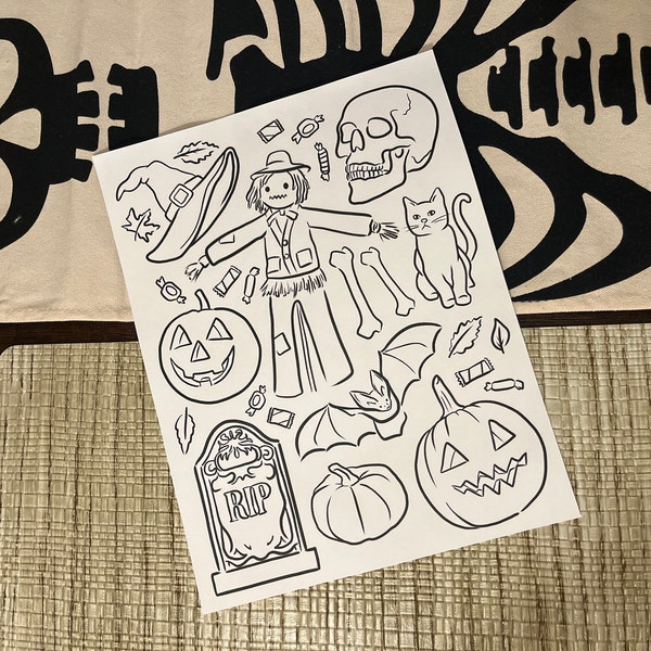 Fall Seek and Find Printable Coloring Page, Autumn I Spy Activity Sheet ...