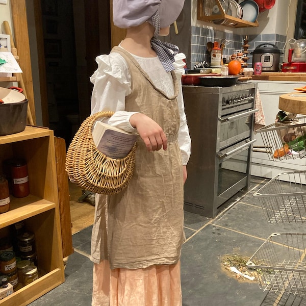 Coif Style Bonnet, Calico Fabric. Adults Multi-sized, Les Mis, Puritan ...