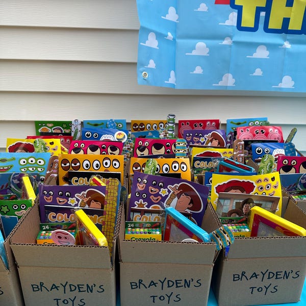 Toy Story Party Favors, Andy Treat Boxes, Goodie Boxes, Toy Story Party ...