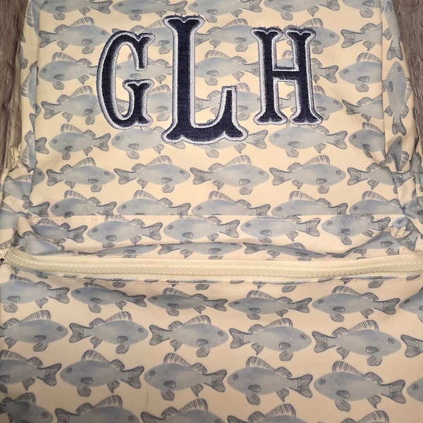 Machine Embroidery Design Fishtail Monogram Applique Font INSTANT ...