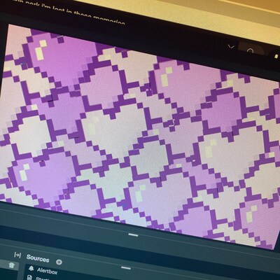 Twitch Pink Pixel Overlay, Stream Overlay, Streamer Graphics, Kawaii ...