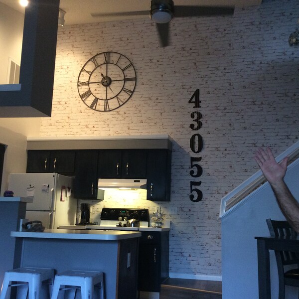 12 Inch Corrugated Tin Numbers / Rusty Tin Numbers / Corrugated Tin ...