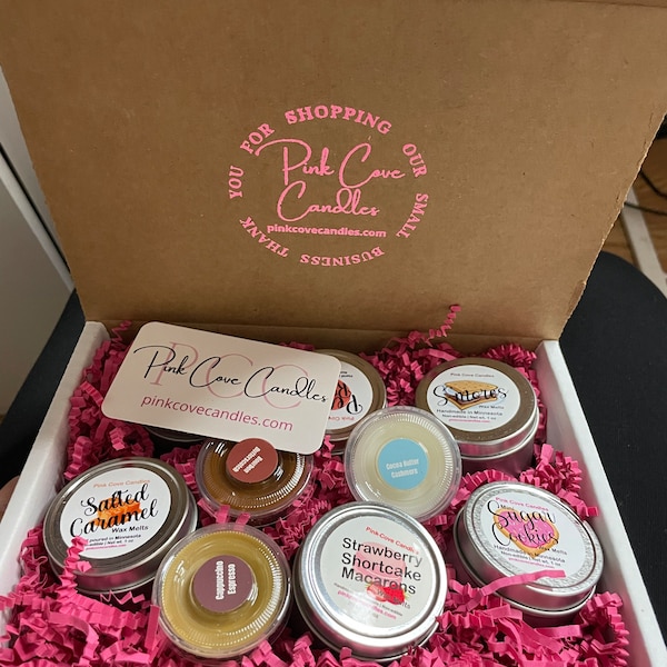 Gift Box - Six Tins | Foodie Wax Melt Gift Box - Choose Your Scents ...